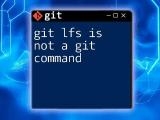 Understanding Why Git Filter Repo Is Not A Git Command