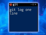 Mastering Git Log Options A Quick Guide