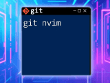 Mastering Git Nvim Commands For Effortless Version Control