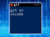 Mastering Git Commit Amend In Vscode A Quick Guide