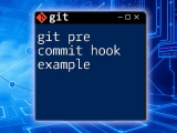 Git Skip Pre Commit Hook A Quick Guide To Bypass It