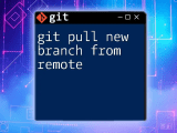 Git Refresh Local Branch From Remote A Quick Guide