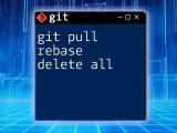 Mastering Git Pull No Rebase A Quick Guide