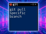 Effortlessly Git Pull Local Branch A Quick Guide