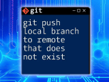 Effortlessly Git Pull Local Branch A Quick Guide