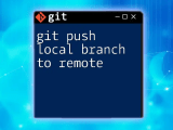 Effortlessly Git Pull Local Branch A Quick Guide