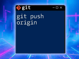 Mastering Git Push Options A Quick Guide