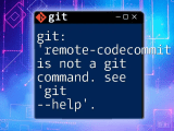 Understanding Remote Codecommit In Git Commands