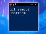 Mastering Git Pull Upstream A Quick Guide