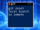 Effortlessly Git Pull Local Branch A Quick Guide
