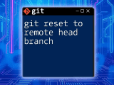 Mastering Git Revert Commit On Remote A Quick Guide