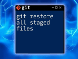 Git Restore All Staged Files Quick Guide To Undoing Changes
