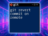 Git Revert Commit Id Your Quick Guide To Undoing Changes