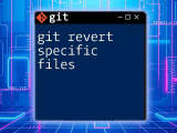 Git Revert Bad Revision A Simple Guide To Recovery