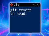 Mastering Git Revert Commit On Remote A Quick Guide