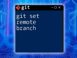 Mastering Git Update Remote Branches A Quick Guide