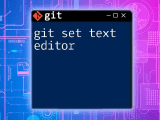 Mastering Git Set Text Editor For Seamless Commits