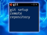 Mastering Git Set Remote Quick Guide For Efficient Versioning