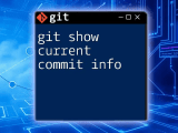 Git Show Current Commit Info A Simple Guide