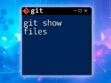 Git Show Conflicts Navigate Merge Issues Effectively