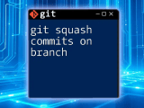 Mastering The Git Squash Command A Quick Guide
