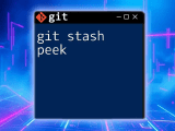 Mastering Git Stash List Quick Guide To Stashing Secrets