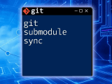 Mastering Git Submodule Sync A Simple Guide