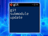 Effortlessly Manage Changes With Git Submodule Update