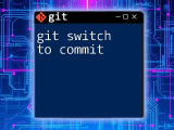 Git Switch To Commit A Quick Guide