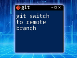 Mastering Git Switch C Create Branches With Ease