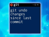 Git Undo Changes Made Simple