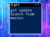 Git Create Branch From Commit A Quick Guide To Mastery