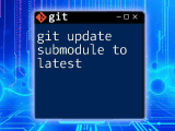 Git Update Submodule To Latest A Quick Guide