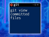 Mastering Git First Commit A Quick Guide