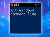 Mastering Git Pull Command Line A Quick Guide