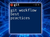 Git Commit Best Practices For Effective Version Control