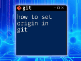 How To Set Origin In Git A Simple Guide