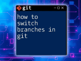 How To Switch Branches In Git A Simple Guide