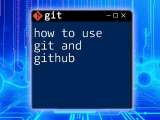 How To Use Git And Github A Quick Start Guide