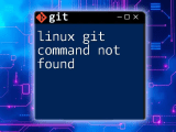 Bash Git Command Not Found Quick Fixes And Tips