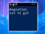 Smooth Migration Svn To Git Made Easy