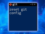 Mastering Github Git Config Quick Command Guide