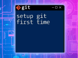 Setup Git First Time A Quick And Easy Guide