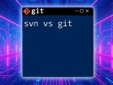 Svn Vs Git A Quick Guide To Version Control