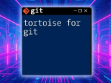 Mastering Tortoise Git A Quick Start Guide