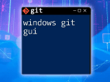 Mastering Windows Git Gui A Quick Guide