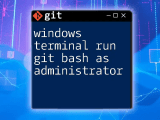 Add Git Bash To Windows Terminal A Quick Guide