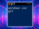 Mastering Windows Git Gui A Quick Guide