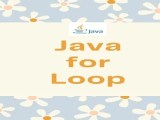 Java For Loop Important Concept