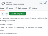 An Adk Java Github Template For Your First Java Ai Agent